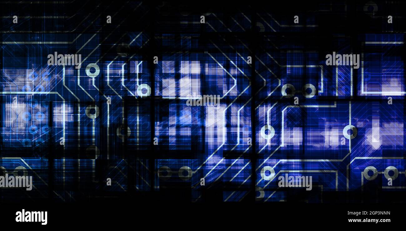 Digital Data on a Abstract Technology Background Stock Photo - Alamy