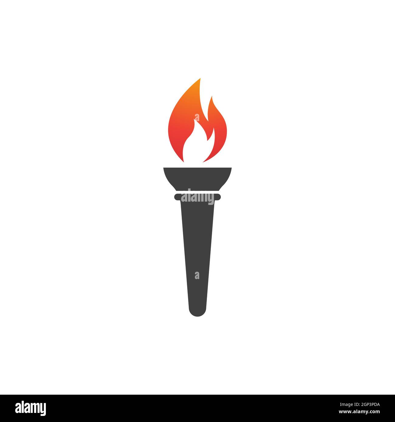 torch icon. Vector image for logos, websites, applications and thematic ...