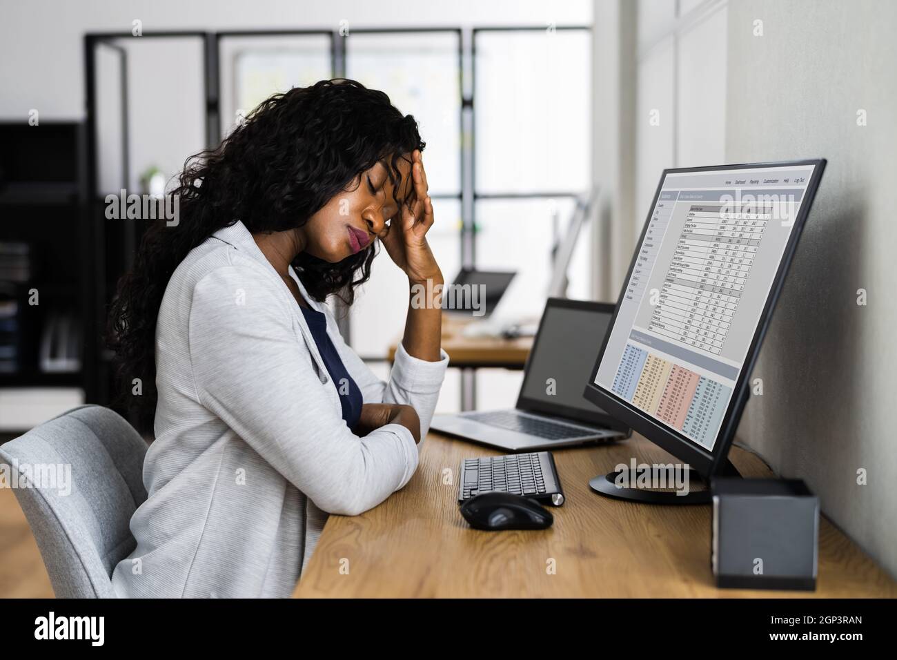 Side view tired african hi-res stock photography and images - Alamy