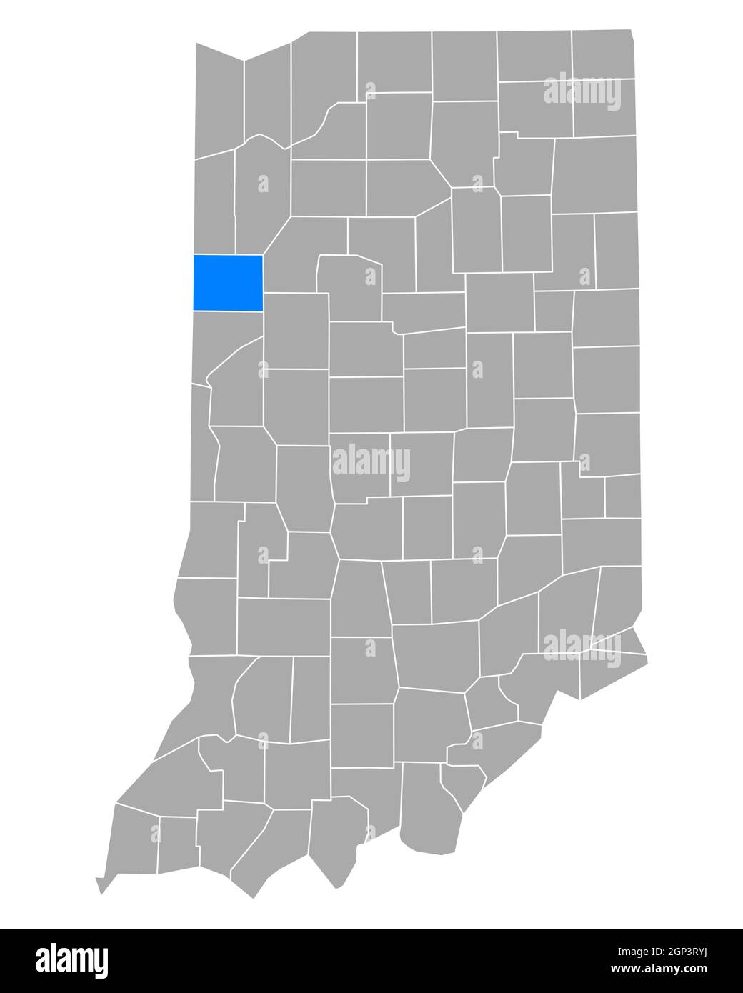 Map of Benton in Indiana Stock Photo - Alamy