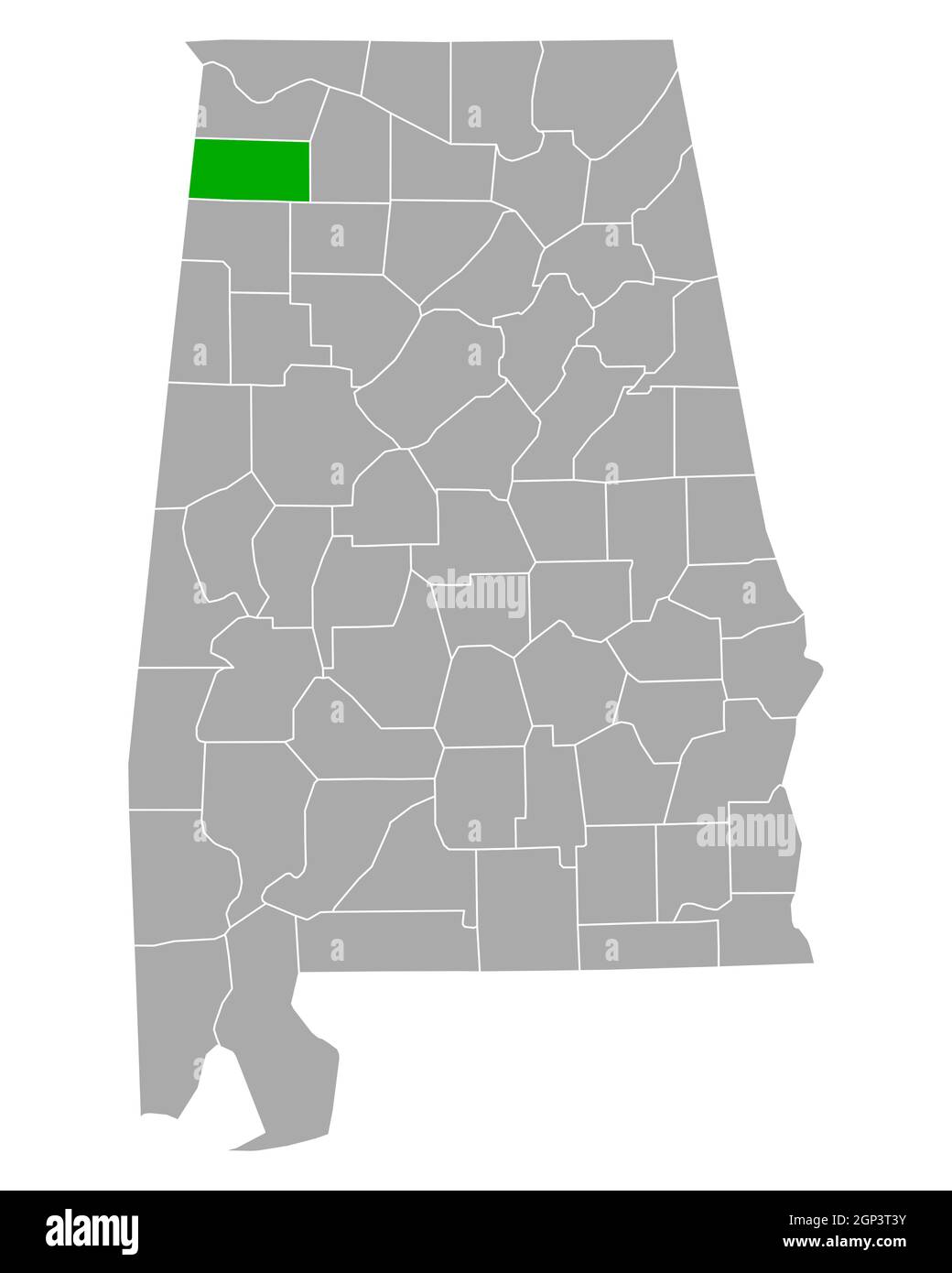 Map of Franklin in Alabama Stock Photo - Alamy
