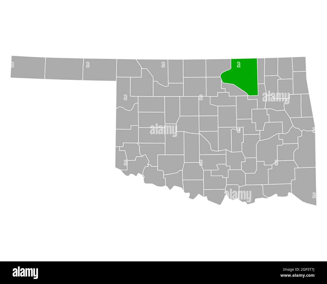 Map of Osage in Oklahoma Stock Photo - Alamy