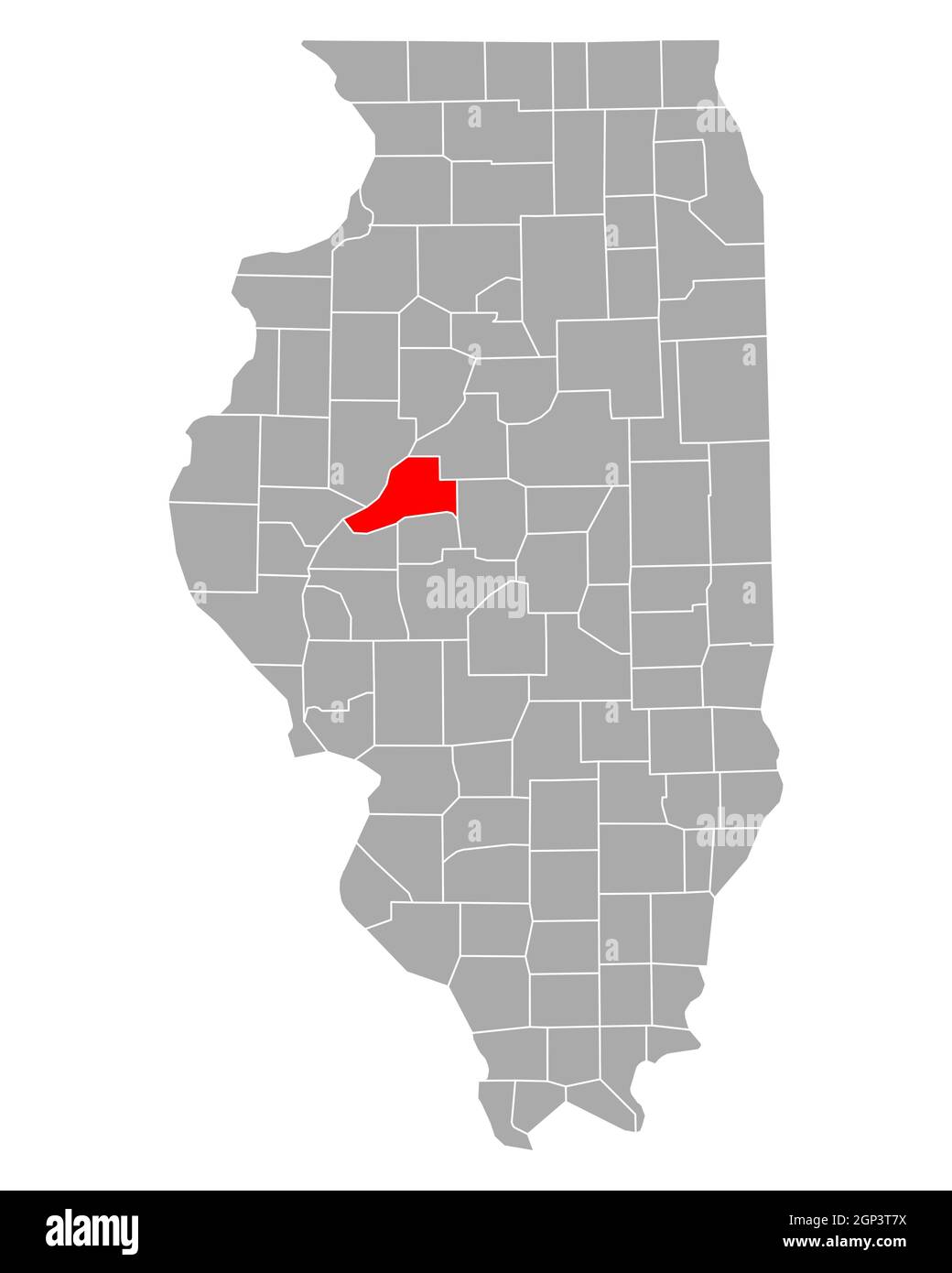 Map of Mason in Illinois Stock Photo - Alamy