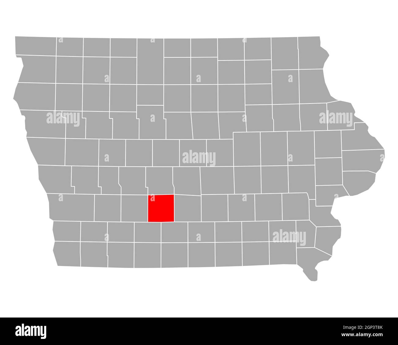 Map of Madison in Iowa Stock Photo - Alamy