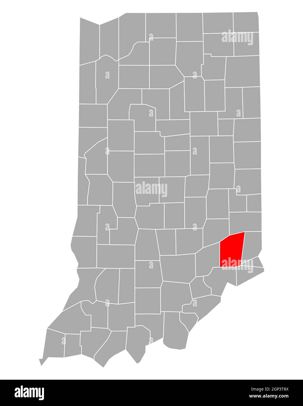 Map of Ripley in Indiana Stock Photo - Alamy