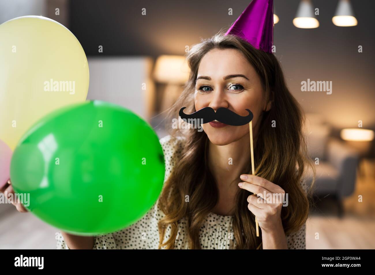 Virtual Online Birthday Party Video Conference Chat Stock Photo - Alamy