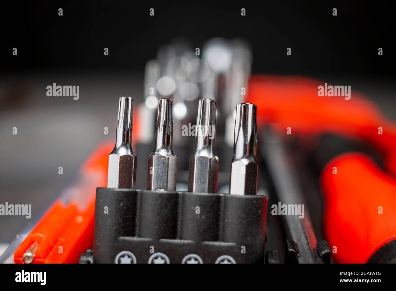 Interchangeable screwdriver set heads hi-res stock photography and ...