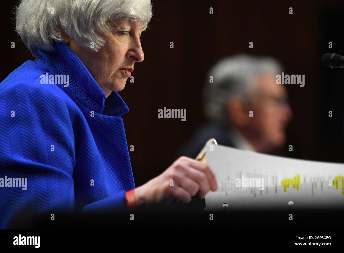 WASHINGTON, DC - SEPTEMBER 28: United States Secretary of the Treasury ...