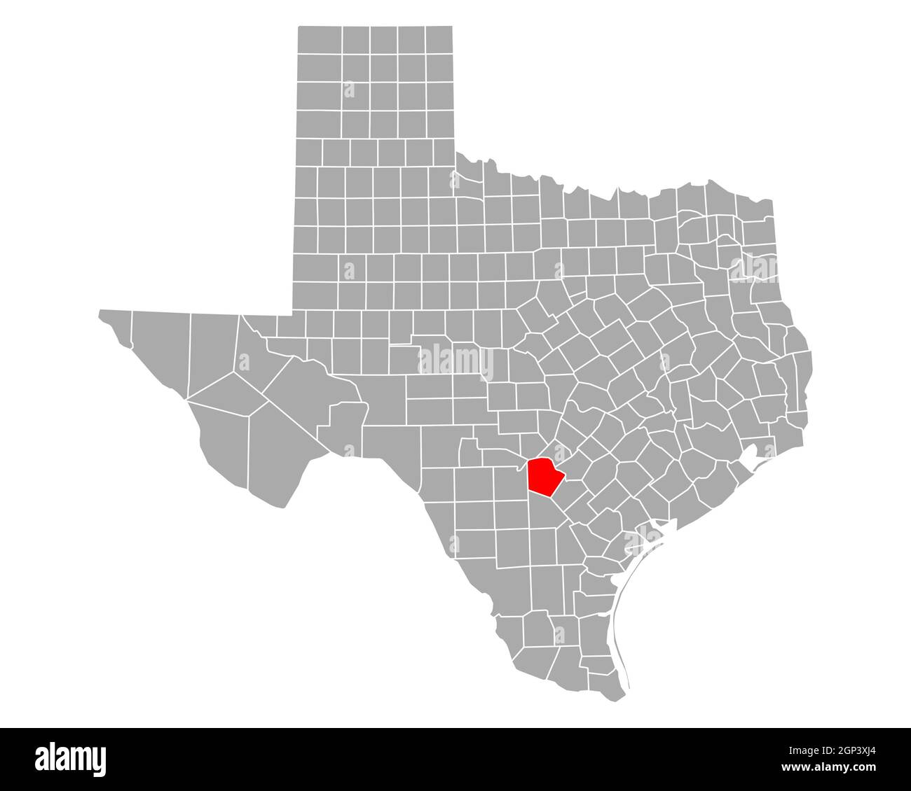 Map of Bexar in Texas Stock Photo - Alamy