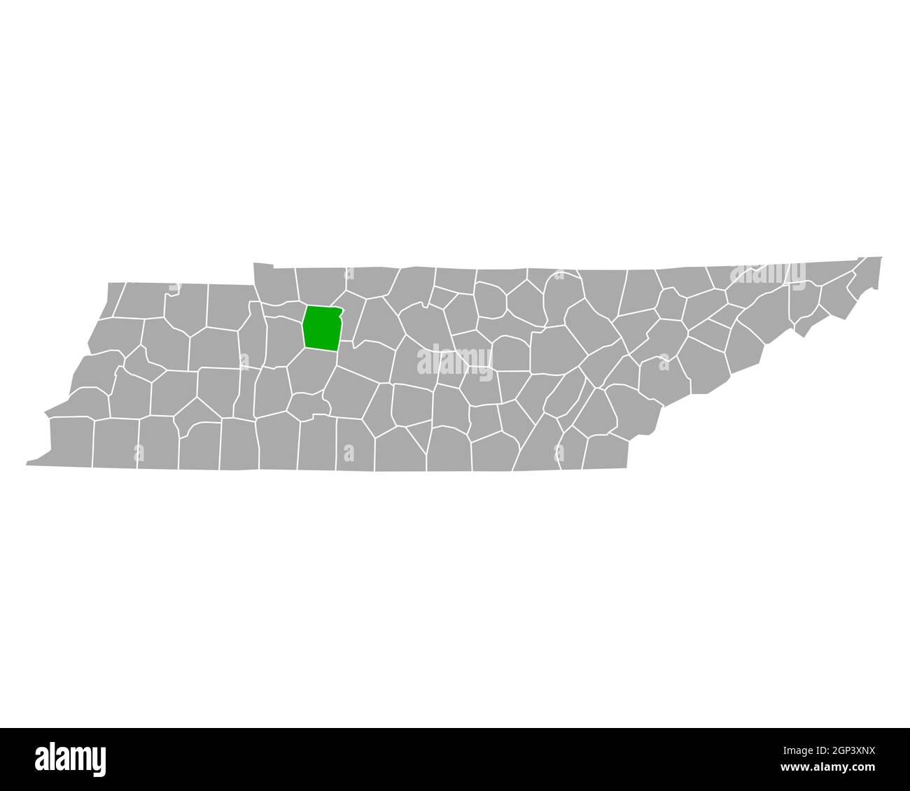 Map of Dickson in Tennessee Stock Photo - Alamy