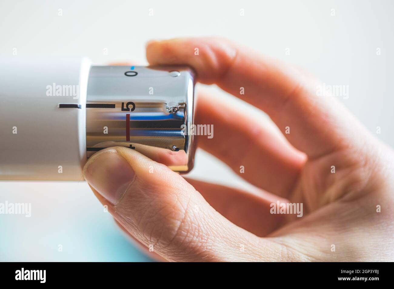 Close up picture of a heat regulator. Good indoor climate. On Stock ...