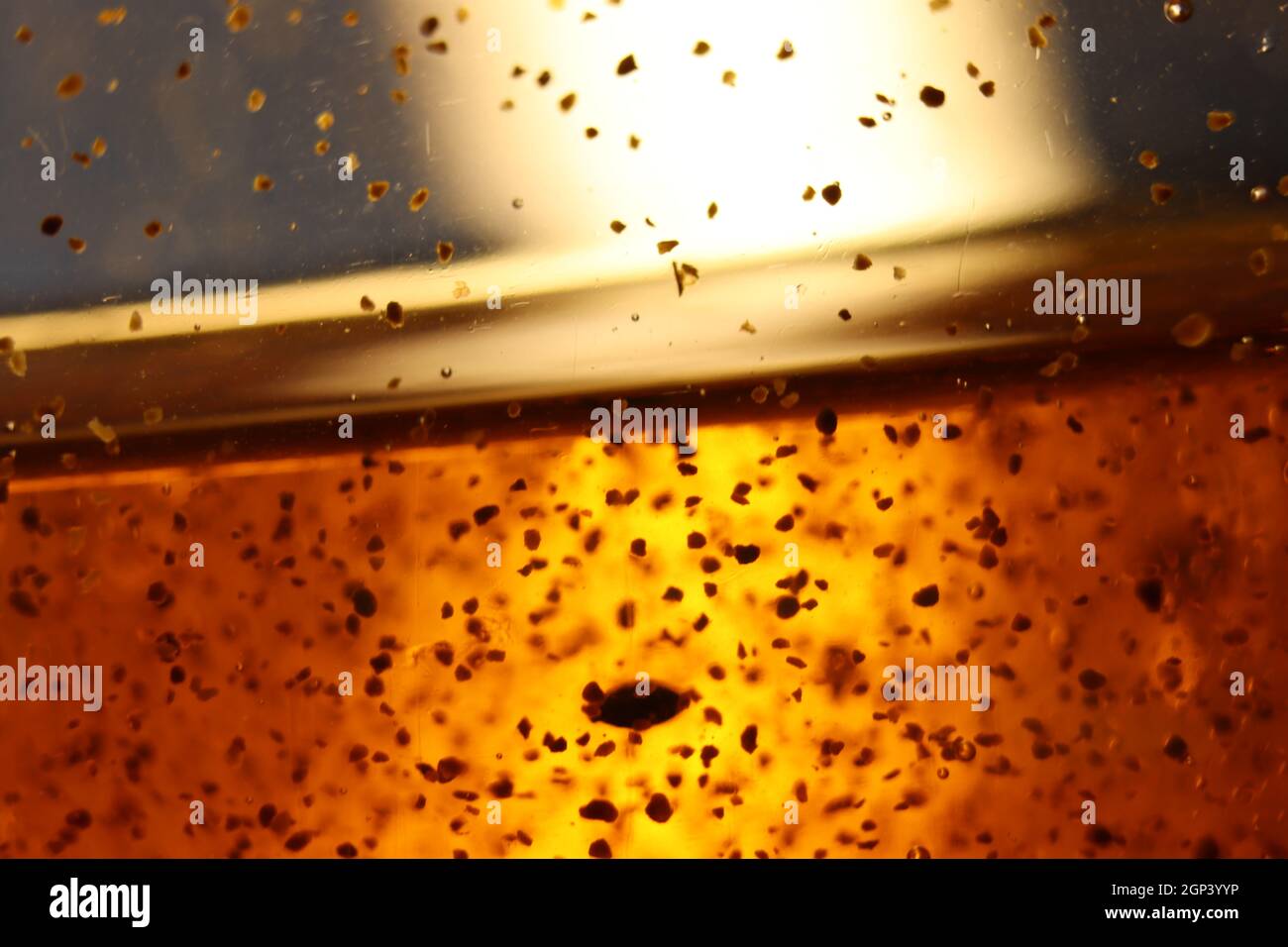 abstract golden background bubbles rare shapes different Stock Photo ...