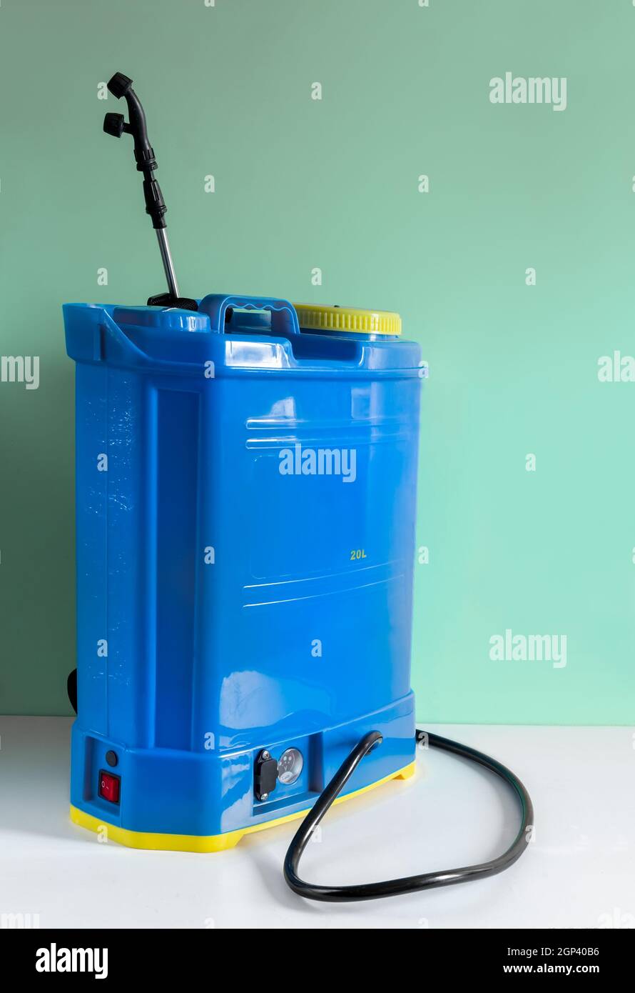 Backpack battery sprayer for protecting trees and plants from diseases ...