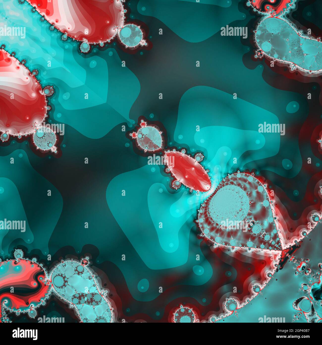 Abstract image with fancy pattern of bright colors in art Nouveau style ...