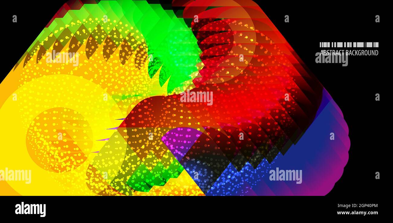 Abstract colorful background vector template with blended multiple ...