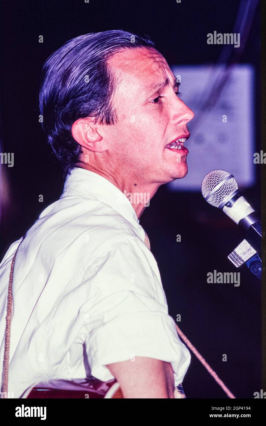 South African musician and songwriter David Kramer performing at the ...