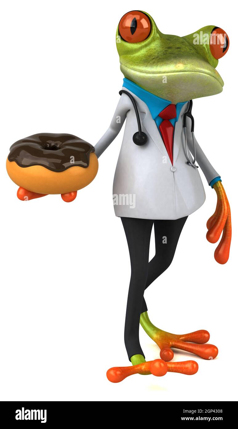 Frog doctor - 3D Illustration Stock Photo - Alamy
