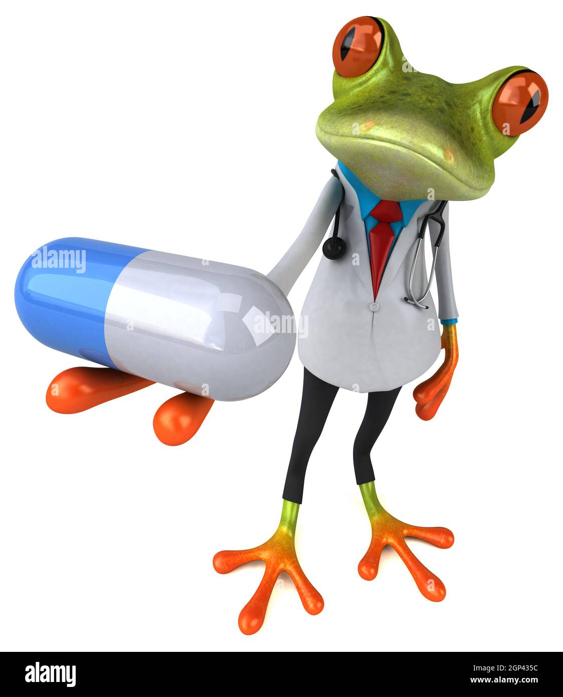 Frog doctor - 3D Illustration Stock Photo - Alamy