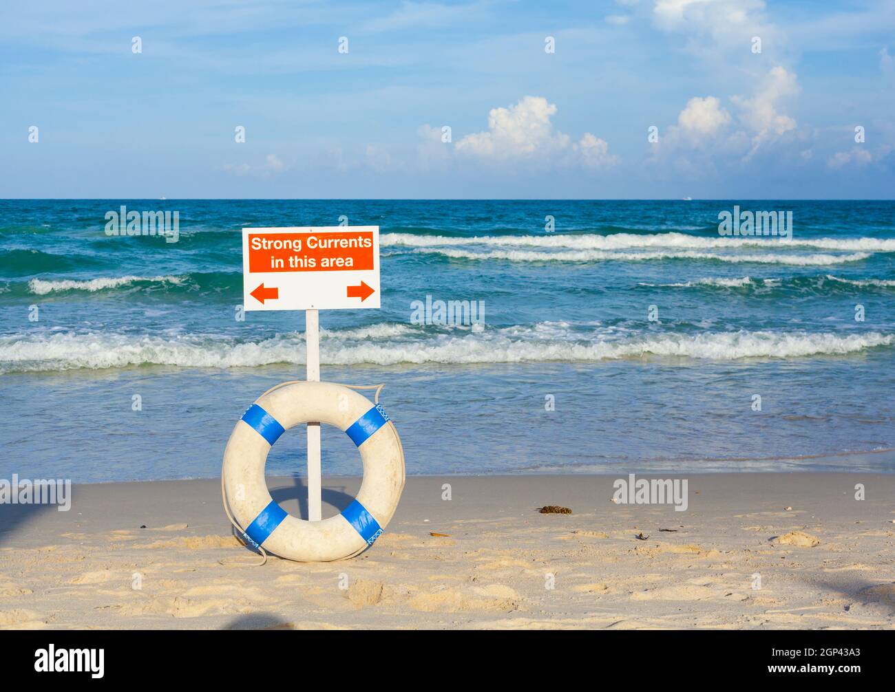 Strong currents in this area sign hi-res stock photography and images ...