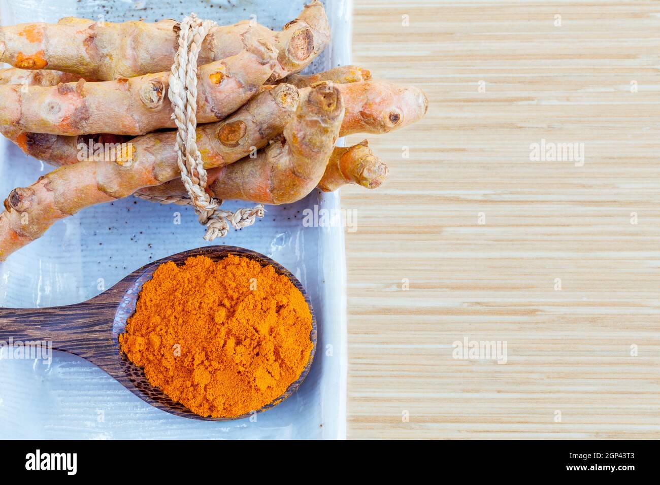 Natural Spa Ingredients . - Turmeric and honey for skin care Stock ...