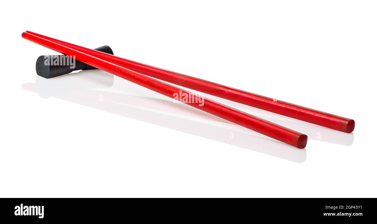 Red wooden chopsticks hi-res stock photography and images - Alamy