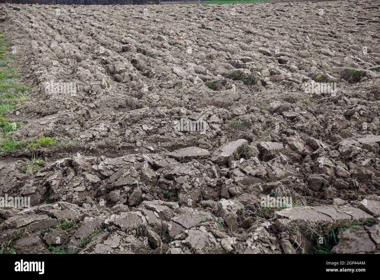 Rural agricultural landscape of the ploughed field Stock Photo - Alamy