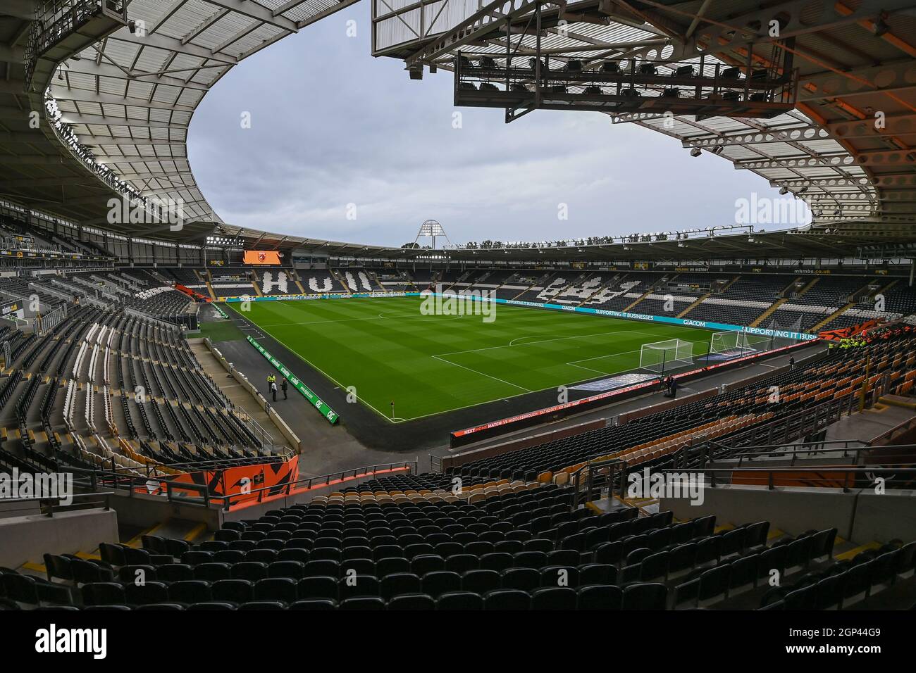 general view of MKM Stadium, Home of Hull City Stock Photo - Alamy