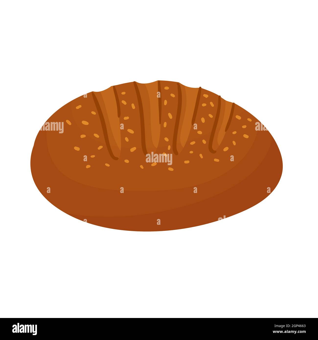 Rye bread product of circle shape, menu assortment of traditional ...