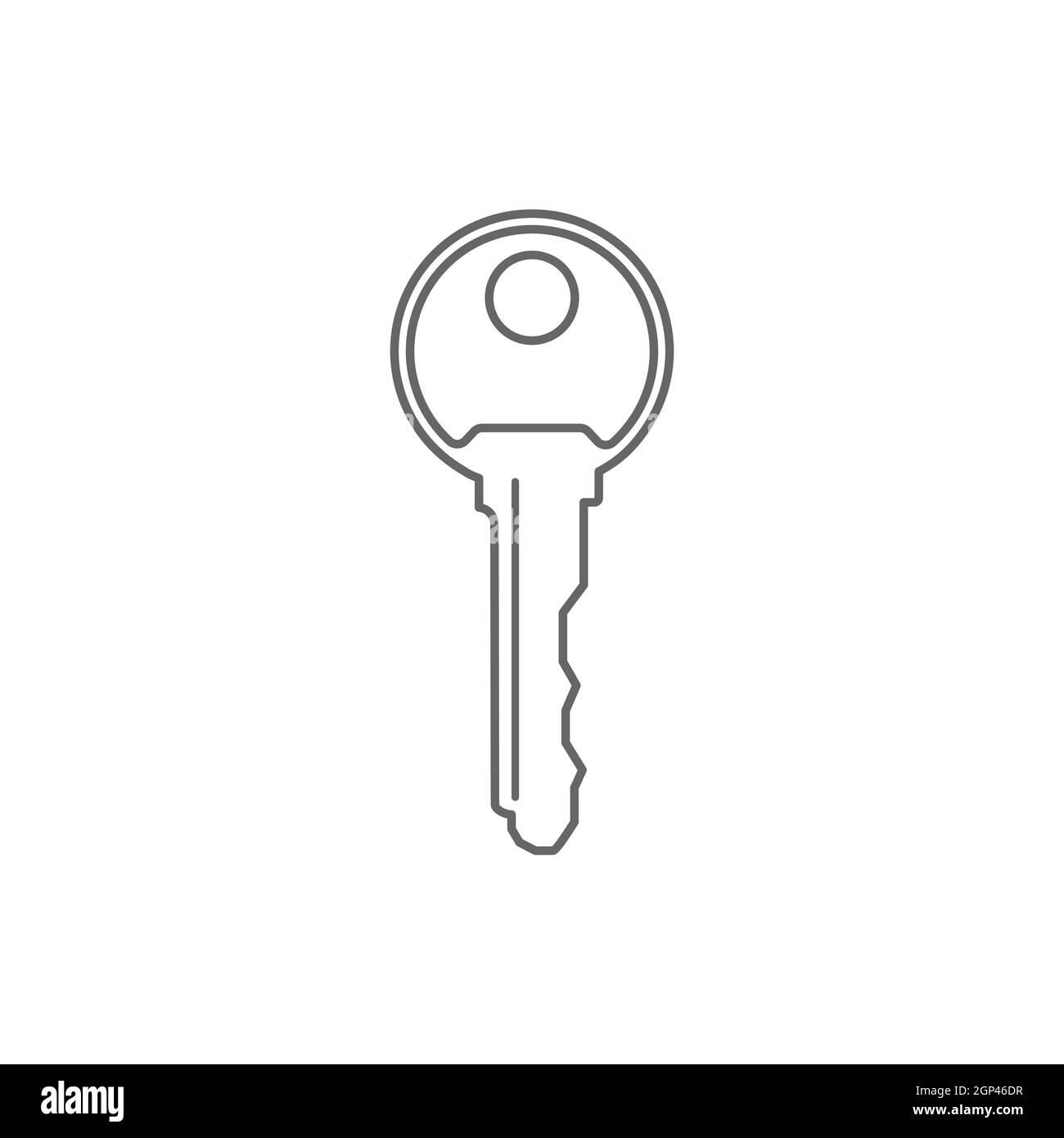 Key lock icon vector isolated on white background Stock Vector Image ...