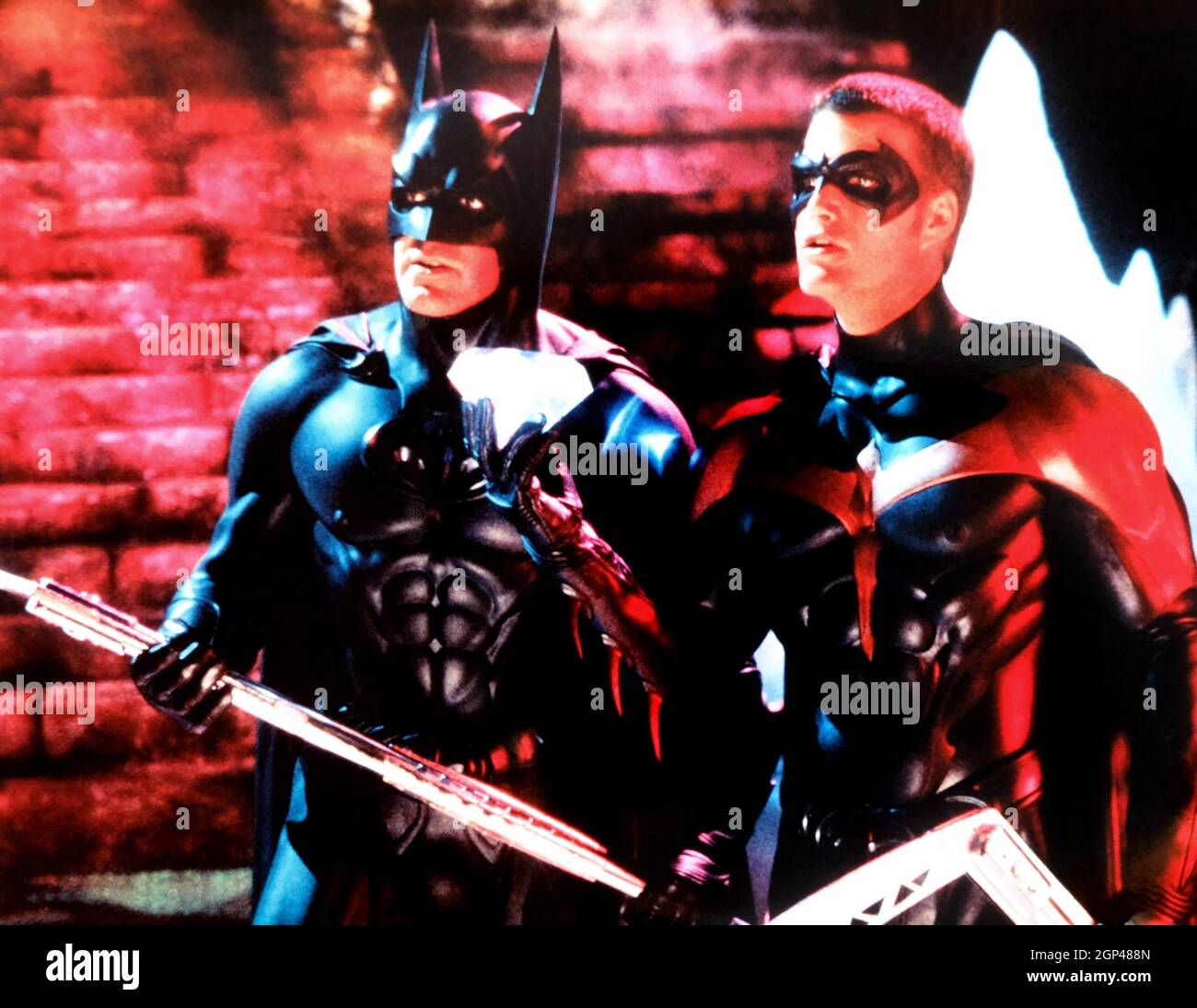 BATMAN & ROBIN, from left, George Clooney, Chris O'Donnell, 1997 ...