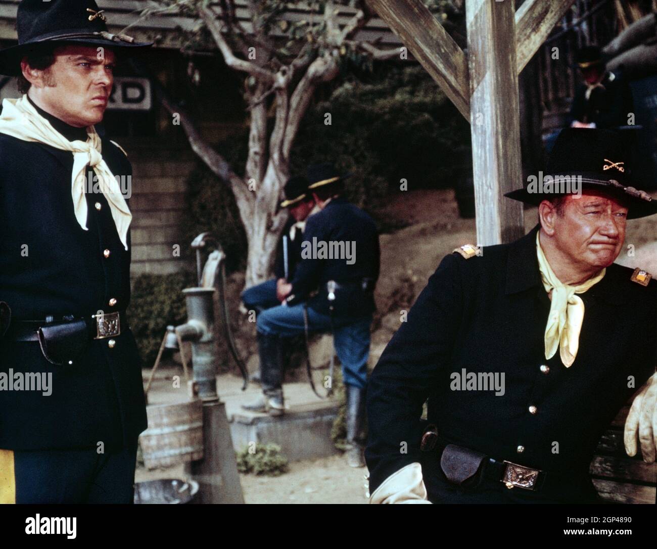 RIO LOBO, from left: Edward Faulkner, John Wayne, 1970 Stock Photo - Alamy