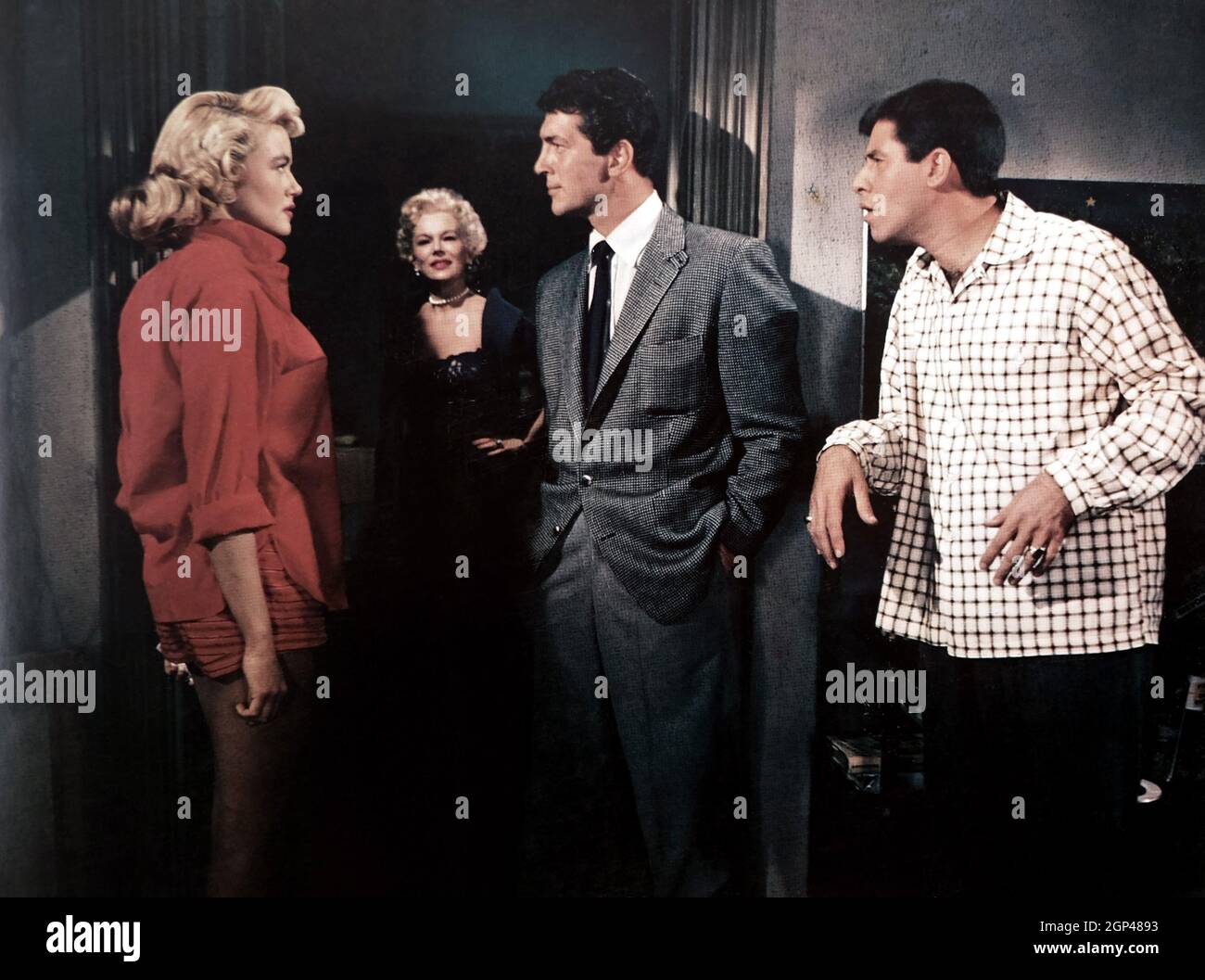 ARTISTS AND MODELS, from left, Dorothy Malone, Eva Gabor, Dean Martin ...