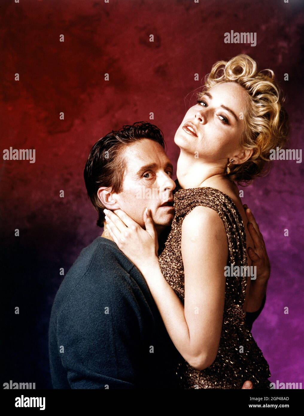BASIC INSTINCT, from left, Michael Douglas, Sharon Stone, 1992 ...
