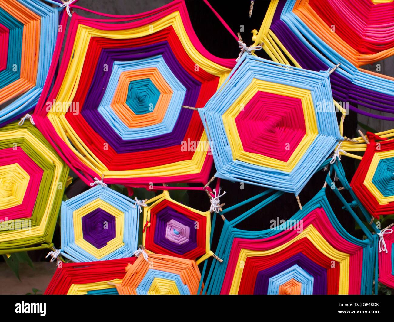 Fabric textile handmade colorful pattern texture for abstract craft ...