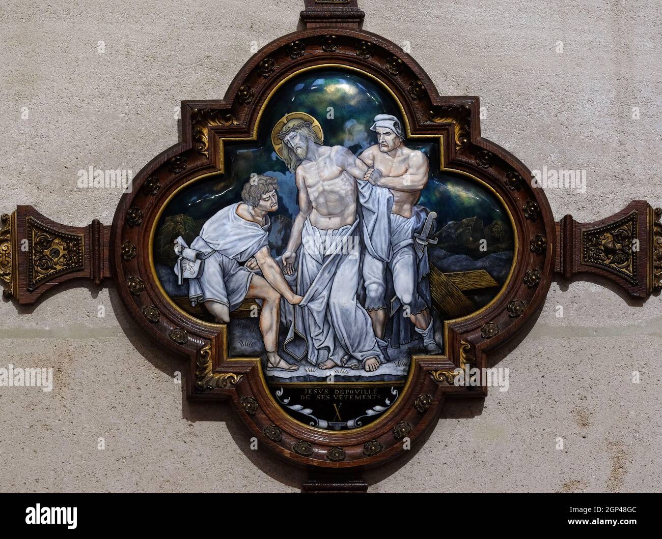 10th Stations of the Cross, Jesus is stripped of His garments, St ...