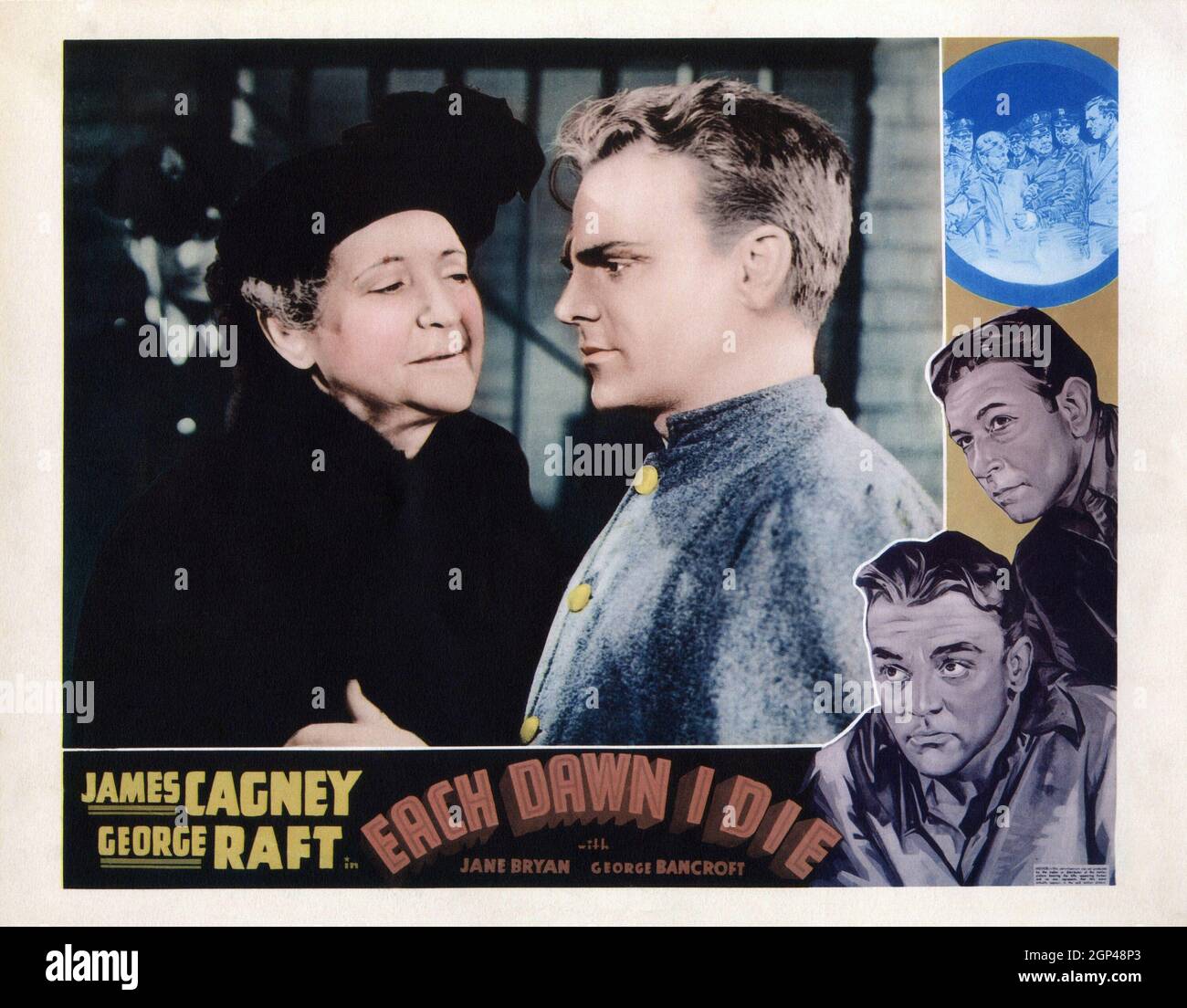 EACH DAWN I DIE, US lobbycard, from left: Emma Dunn, James Cagney, 1939 ...