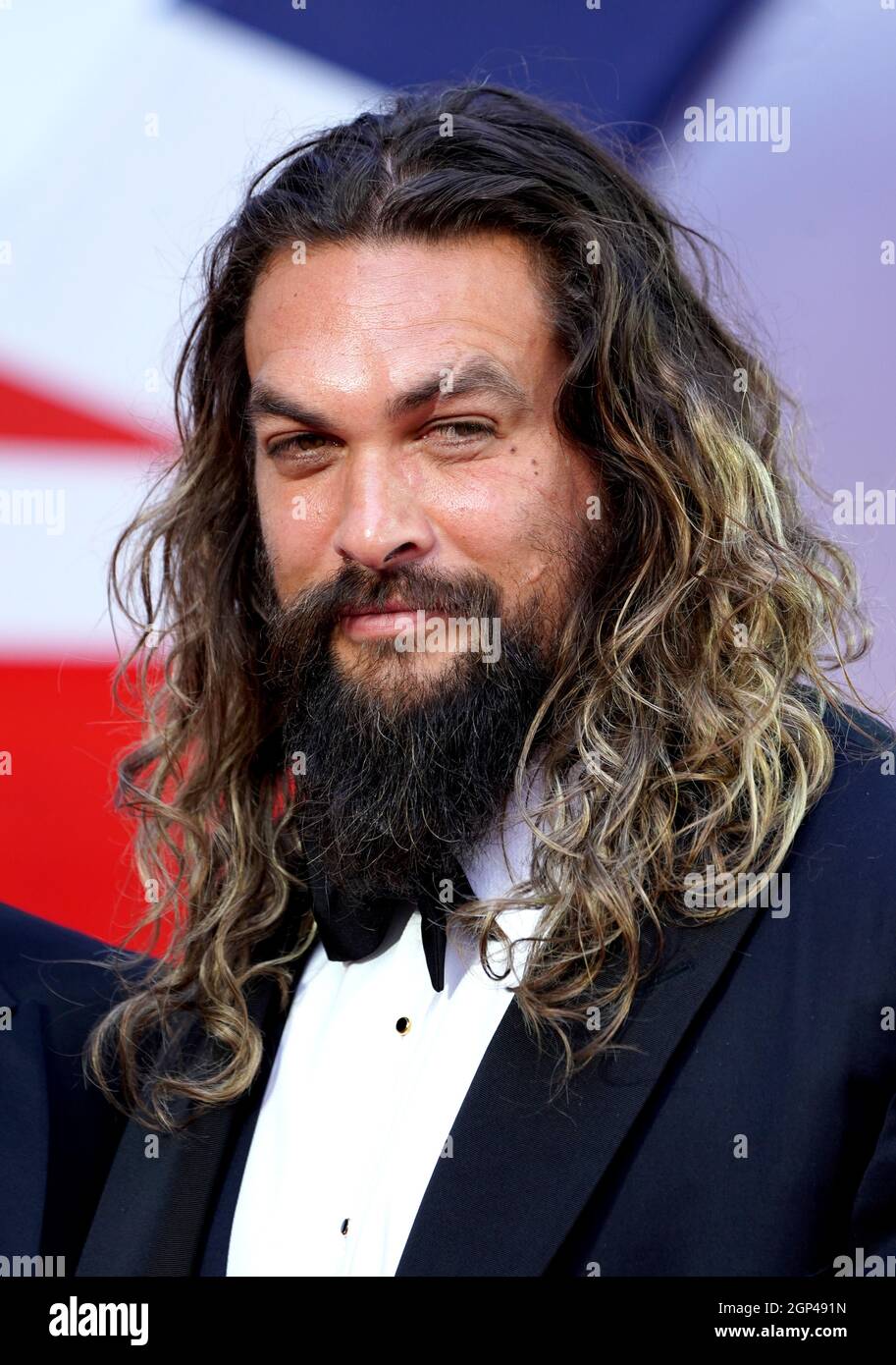 Jason Momoa attending the World Premiere of No Time To Die, held at the ...