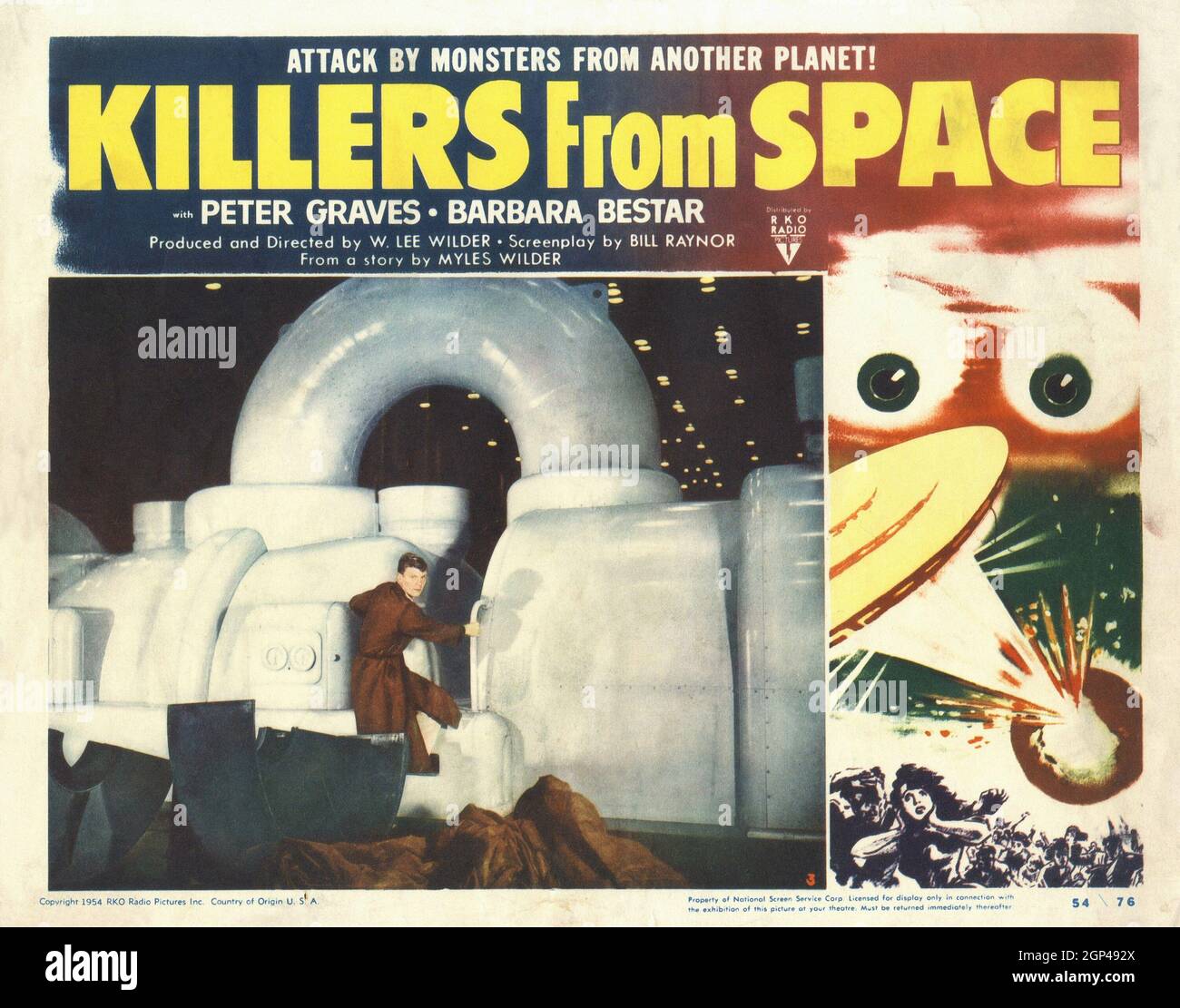 KILLERS FROM SPACE, US lobbycard, Peter Graves, 1954 Stock Photo - Alamy