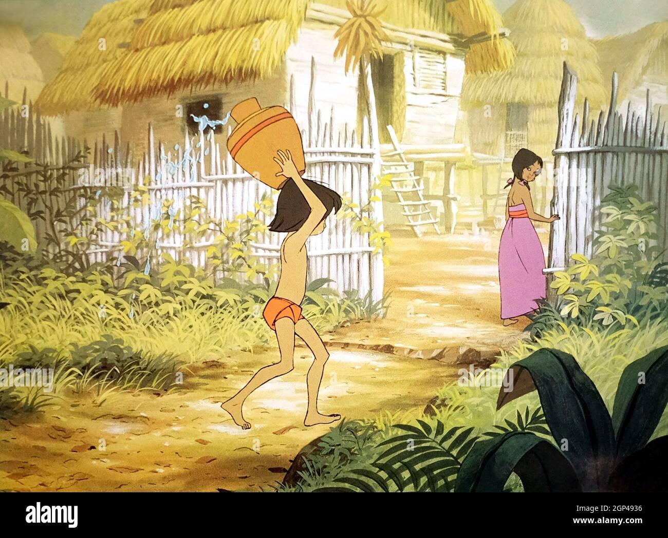 THE JUNGLE BOOK, from left, Mowgli (voiced by Bruce Reitherman), The ...