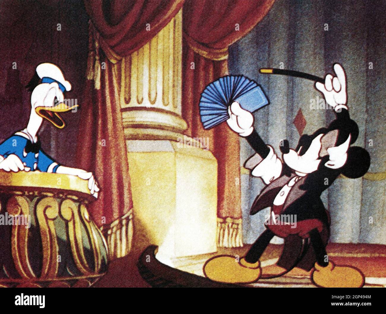 MAGICIAN MICKEY, from left, Donald Duck (voiced Clarence Nash), Mickey ...