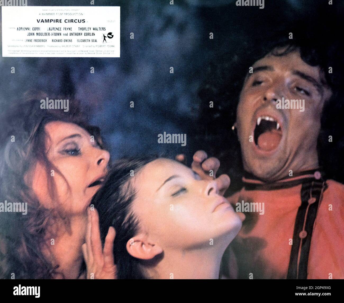 VAMPIRE CIRCUS, from left, Elizabeth Seal, Lynne Frederick, Anthony ...