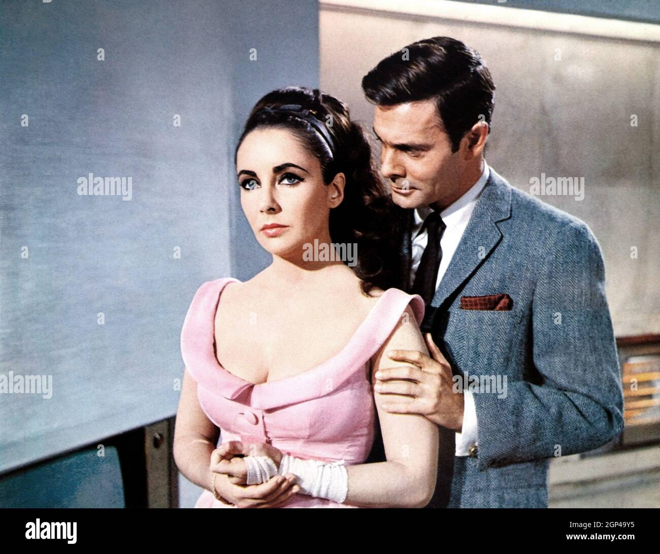 THE V.I.P.S, from left, Elizabeth Taylor, Louis Jourdan, 1963 Stock ...