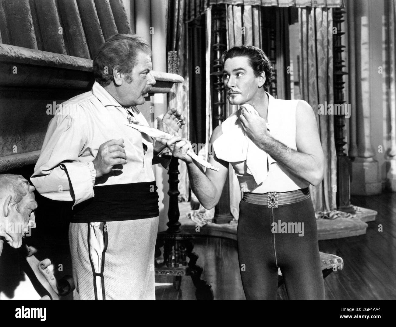 ADVENTURES OF DON JUAN, from left, Alan Hale, Sr., Errol Flynn, 1948 ...