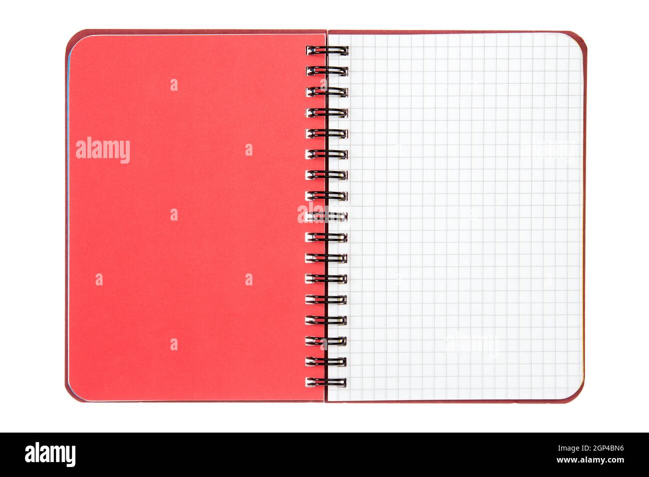 Open blank notebook, isolated on white background Stock Photo - Alamy