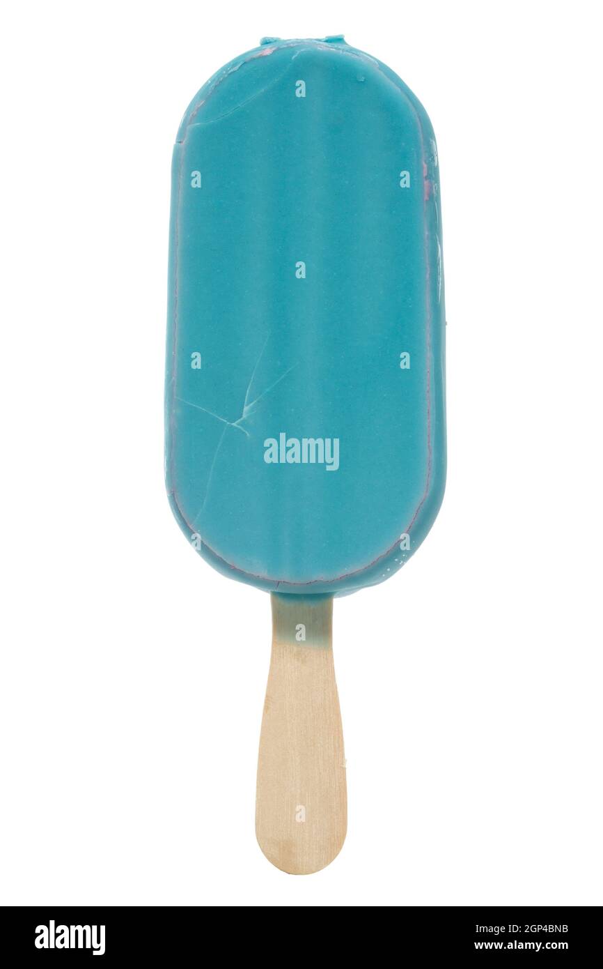 Blueberry creamsicle popsicle isolated on white background Stock Photo ...