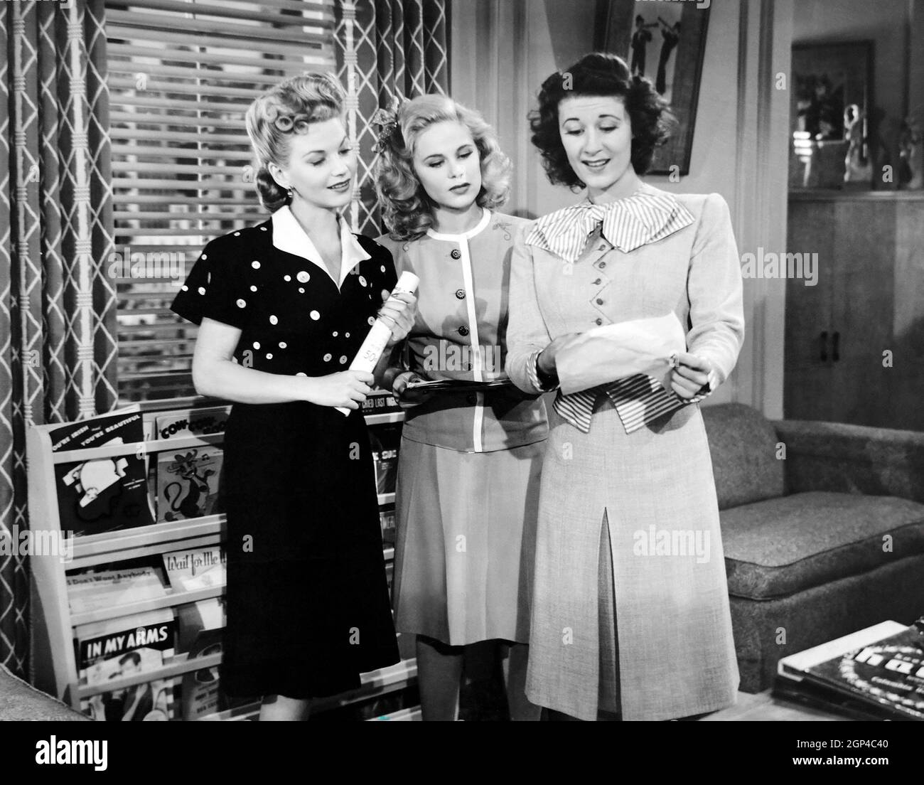 BEAUTIFUL BUT BROKE, from left, Jane Frazee, Judy Clark, Joan Davis ...