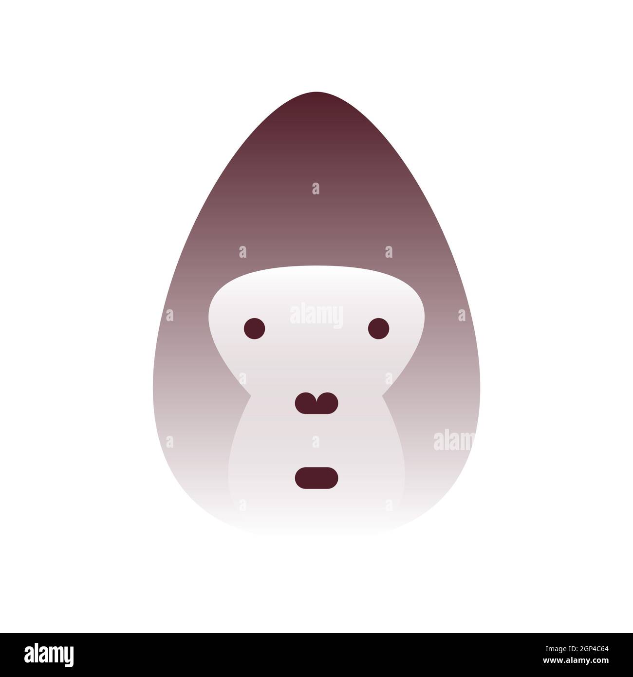 Monkey in doodle simple hi-res stock photography and images - Alamy