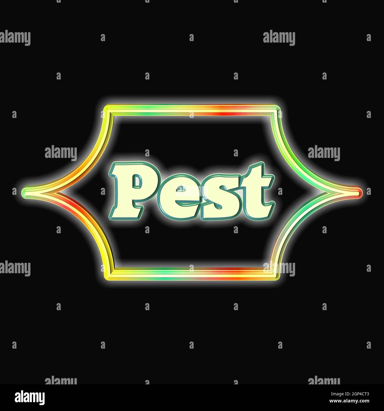 Pest - Word or text as 3D illustration, 3D rendering Stock Photo - Alamy