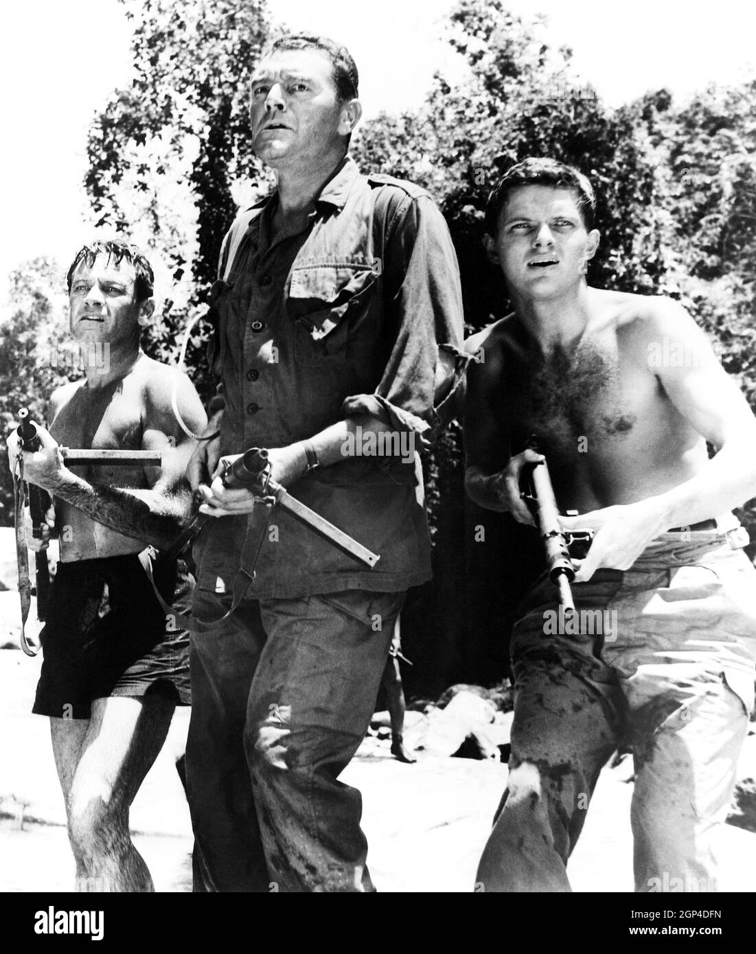 THE BRIDGE ON THE RIVER KWAI, from left, William Holden, Jack Hawkins ...