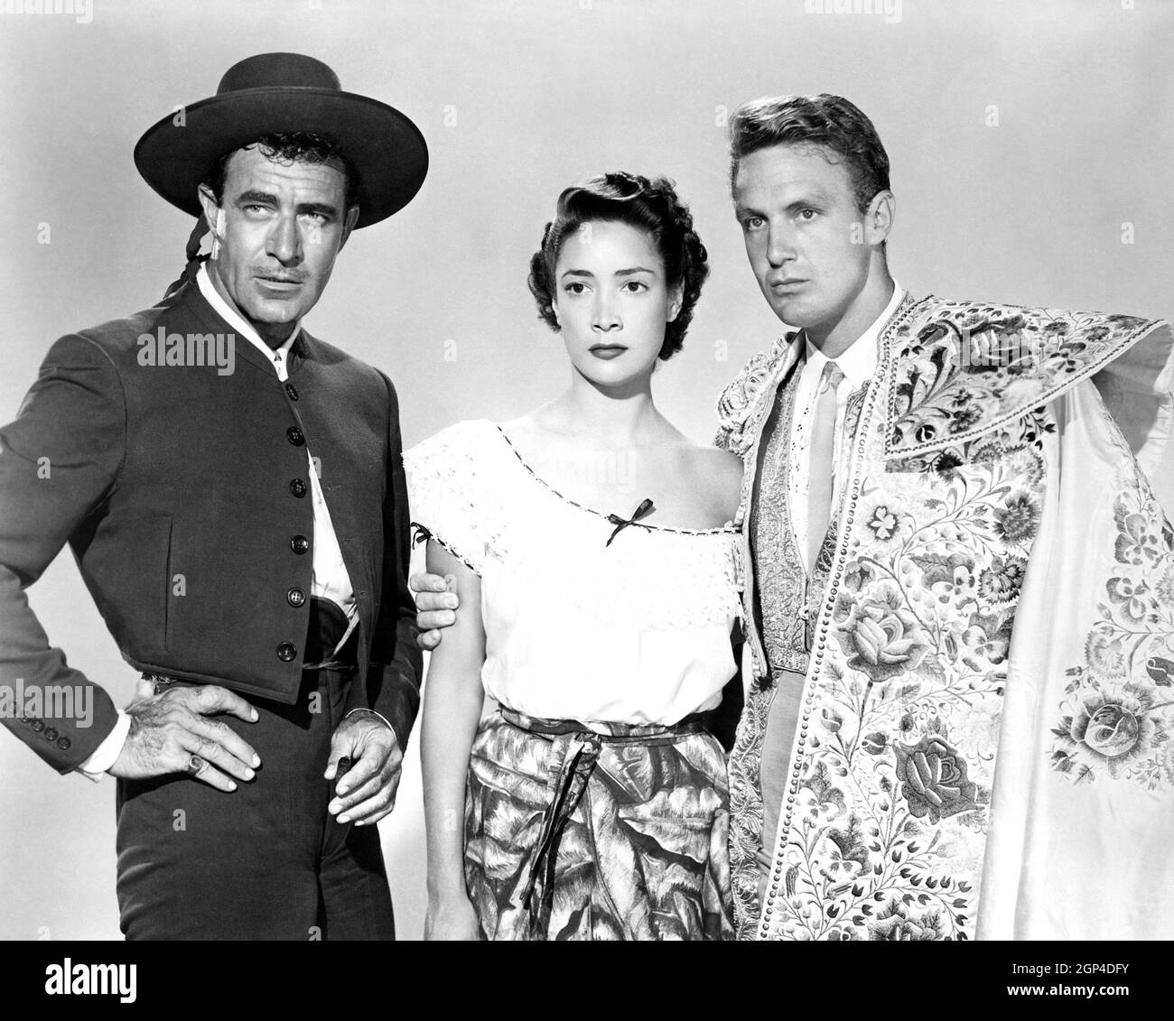 BULLFIGHTER AND THE LADY, from left, Gilbert Roland, Joy Page, Robert ...